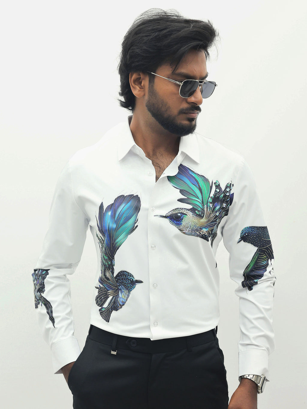 White Bird IMP Designer Stone Work Shirt